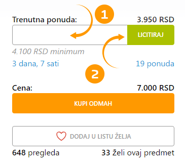 Kako dajem ponudu (licitiram)? – Limundo pomoć