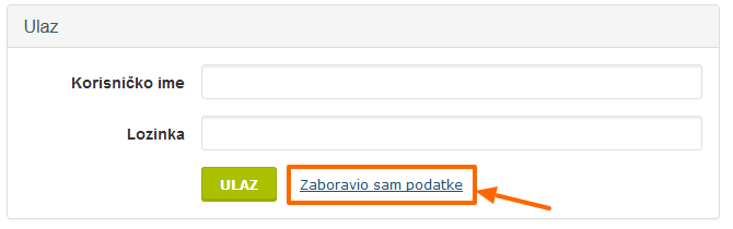 Zaboravio sam korisničko ime / lozinku – Limundo pomoć